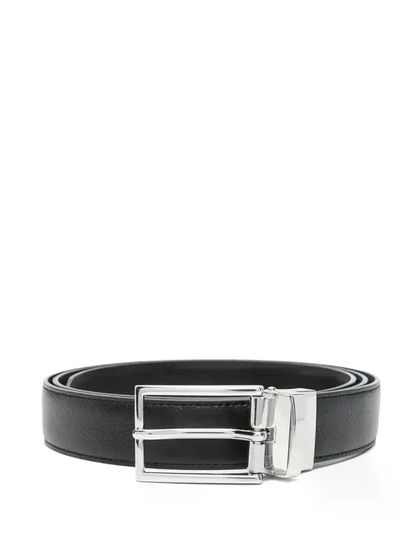 Emporio Armani Leather Belt - Black