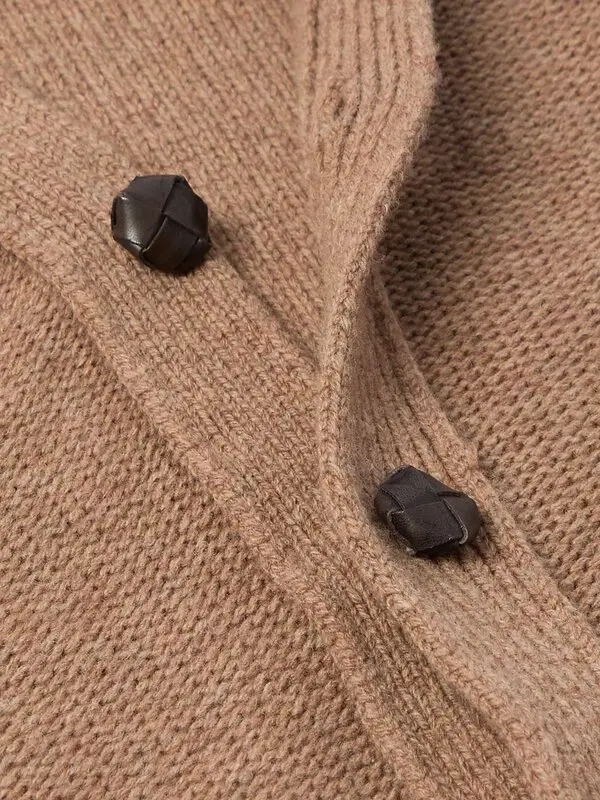 Bottega Veneta Wool Cardigan With Leather Buttons