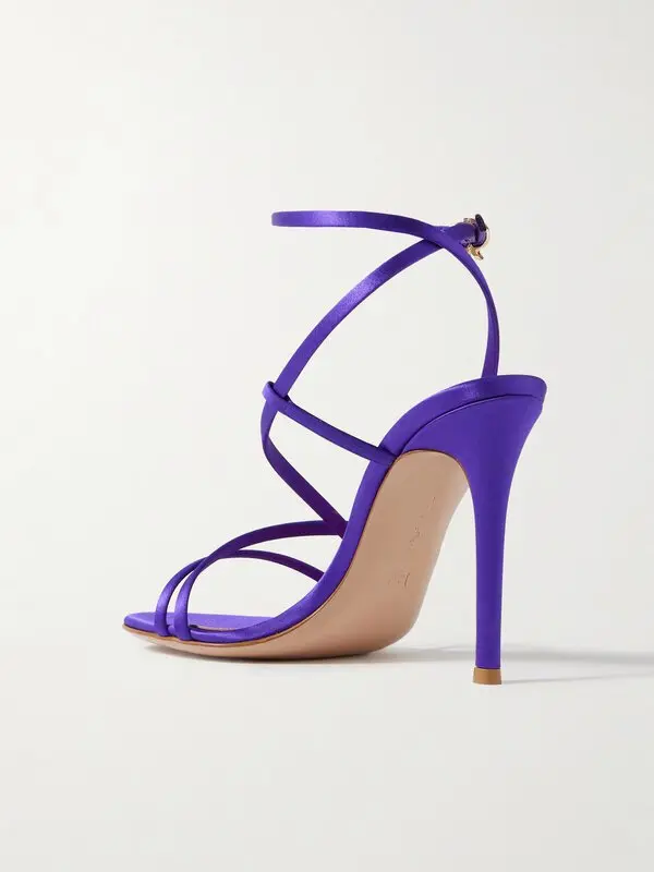 GIANVITO ROSSI 105 Satin Sandals