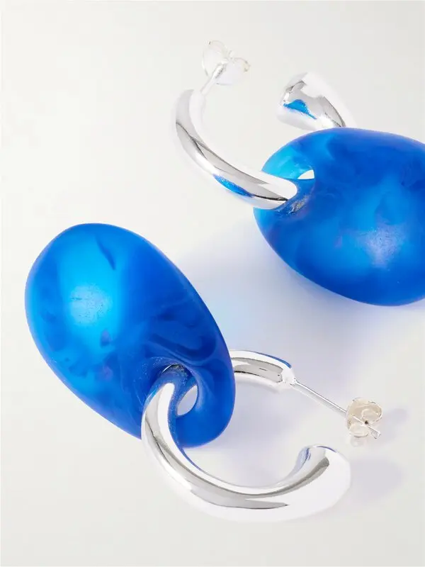 Dinosaur Designs Small River Rock Hoop Earrings