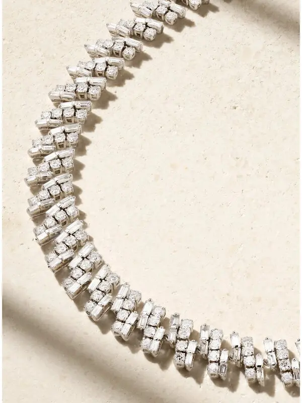 KAMYEN 18-karat White Diamond Choker
