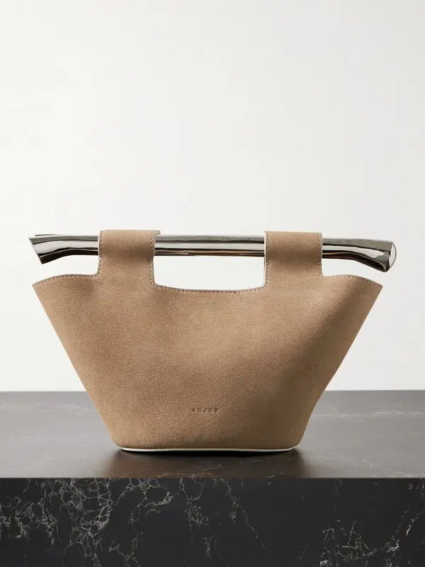 AMANU Madagascar Mini Embellished Tote - Neutrals