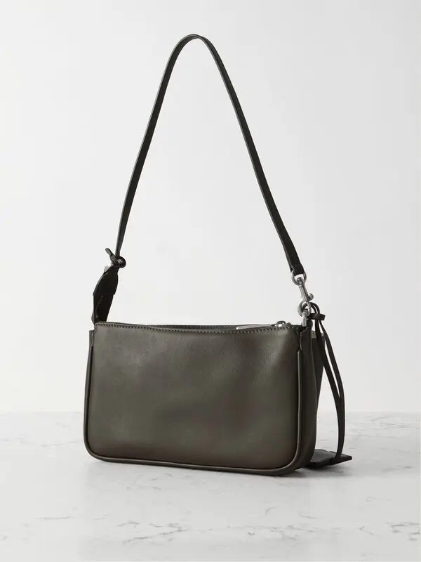 Balenciaga Rodeo Sling Pochette Leather Shoulder Bag - Green