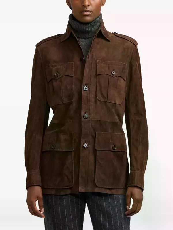 Ralph Lauren Suede Military Jacket