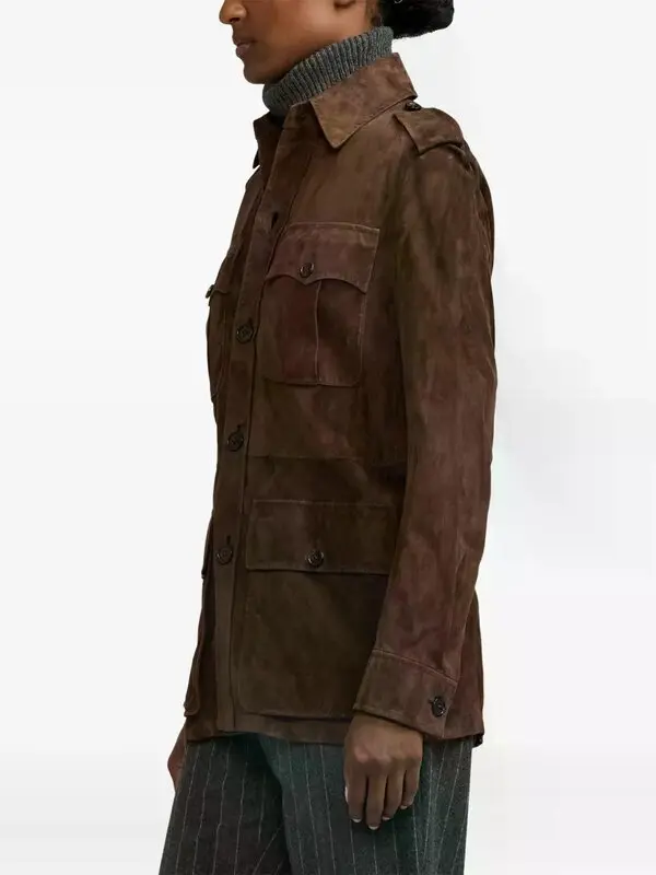 Ralph Lauren Suede Military Jacket