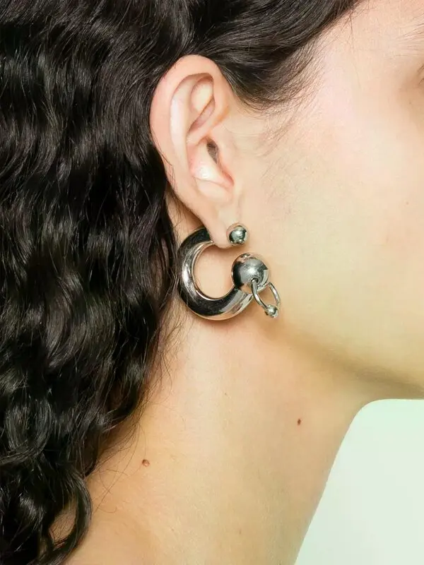 Jean Paul Gaultier Large Earring Piercing - Silver | Editorialist