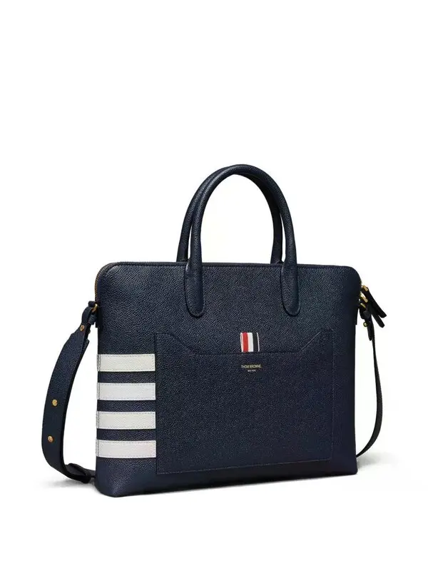 Thom Browne Leather Tote Bag