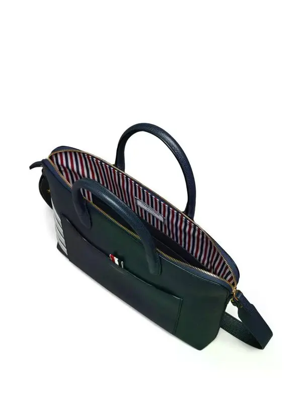 Thom Browne Leather Tote Bag