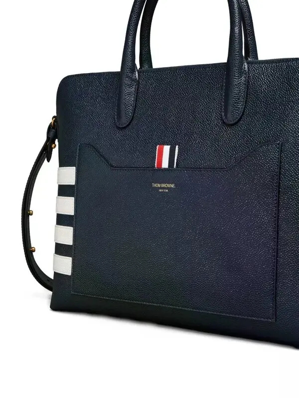 Thom Browne Leather Tote Bag