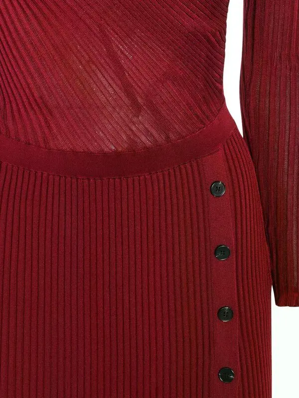 SELF-PORTRAIT Ribbed Dress