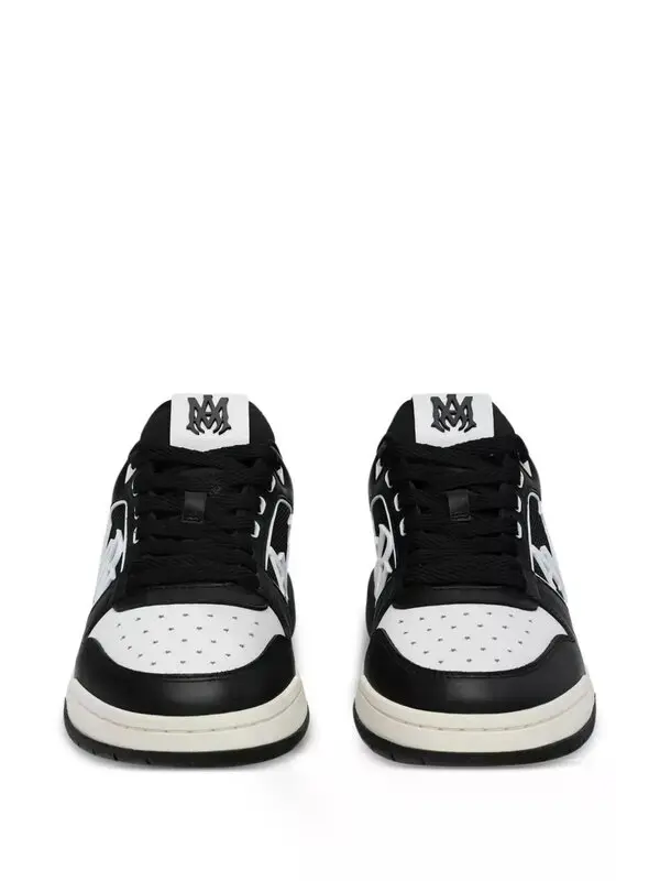 Amiri Logo-embellished Low-top Sneakers - Black