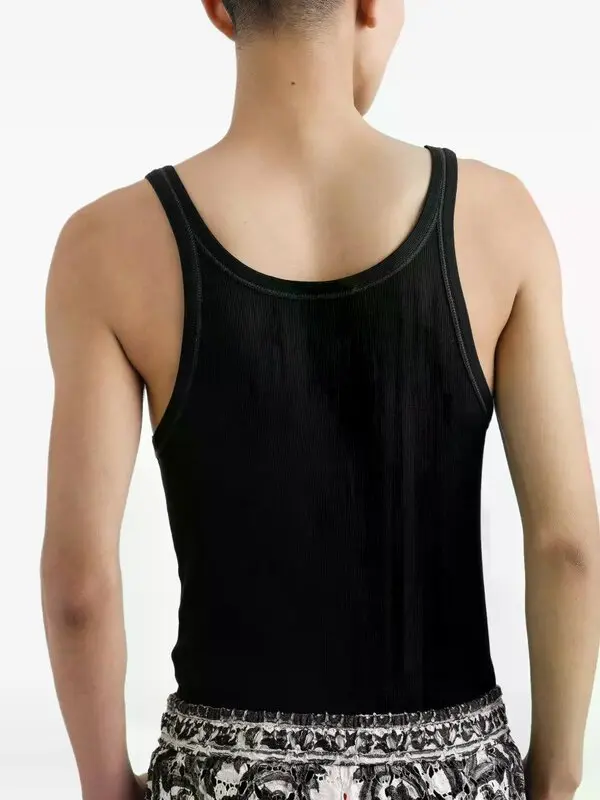 Dolce & Gabbana Cotton Tank Top - Black