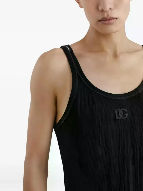 Dolce & Gabbana Cotton Tank Top - Black