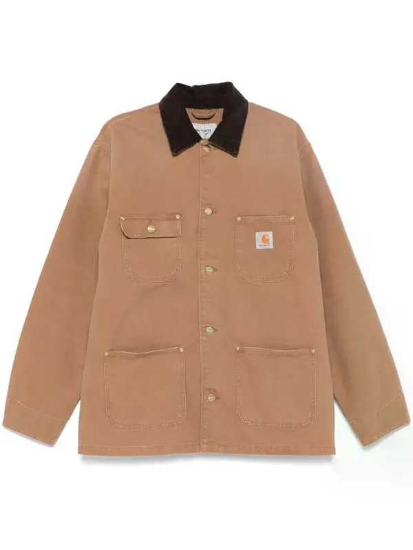 Carhartt Work In Progress Chore Jacket With Corduroy Collar - Brown