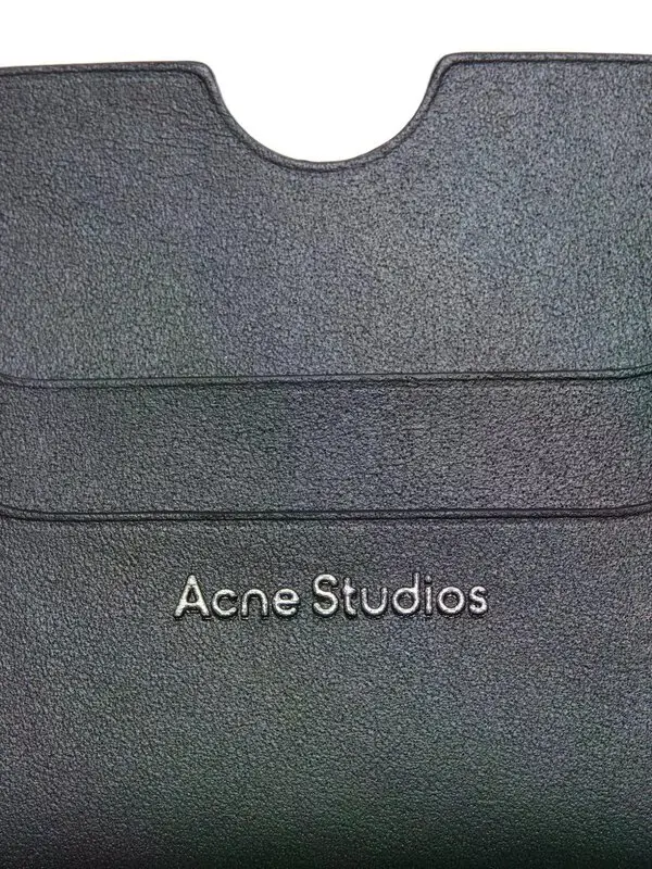 Acne Studios Leather Card Holder - Black