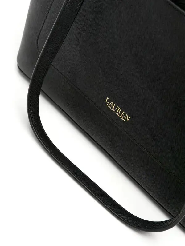 Ralph Lauren Medium Karly Leather Tote Bag - Black