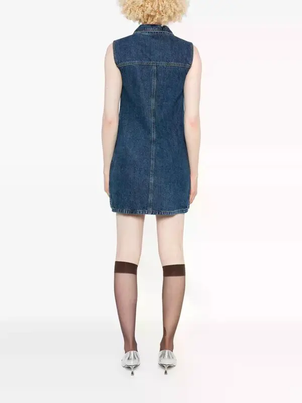 SELF-PORTRAIT Denim Mini Dress