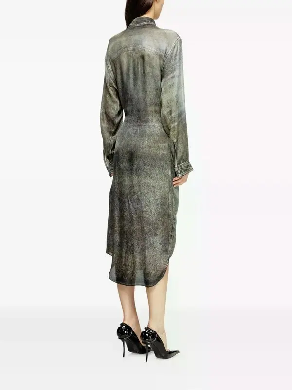 DIESEL® D-iletta Midi Dress - Grey