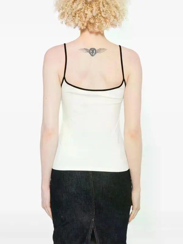 SELF-PORTRAIT Stretch-cotton Tank Top