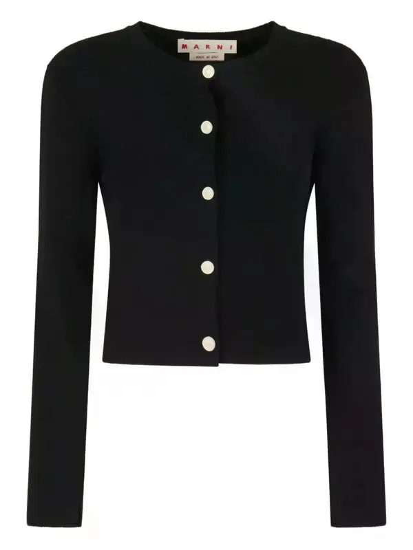 Marni Button-front Long-sleeve Cardigan
