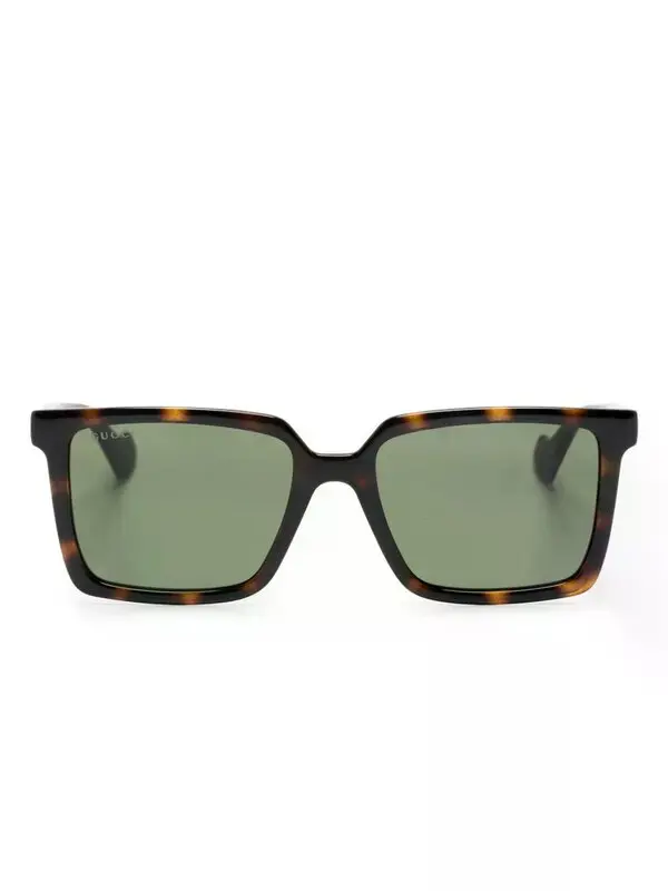 Gucci Gg1540s Square-frame Glasses - Brown
