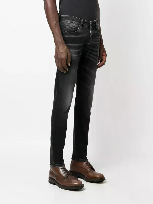PT TORINO Logo-patch Skinny Jeans - Black