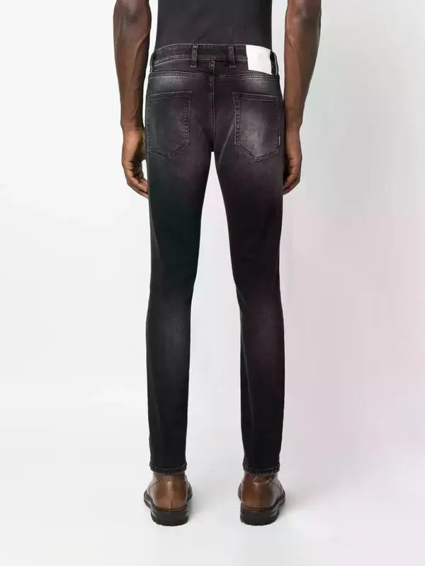 PT TORINO Logo-patch Skinny Jeans - Black