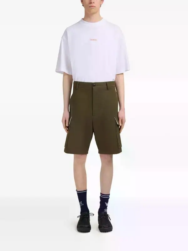 Marni Gabardine Cargo Shorts