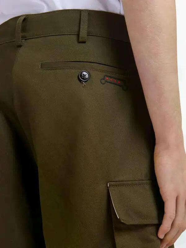Marni Gabardine Cargo Shorts