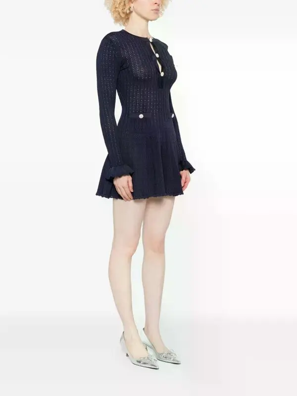 SELF-PORTRAIT Crochet-knit Dress
