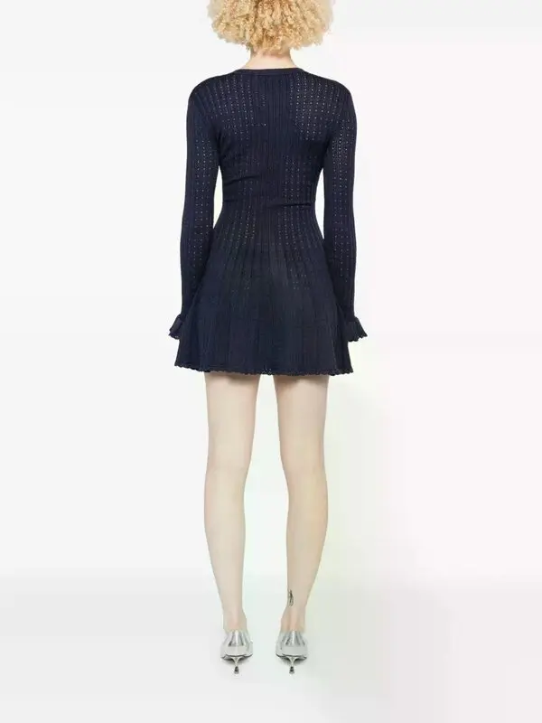 SELF-PORTRAIT Crochet-knit Dress