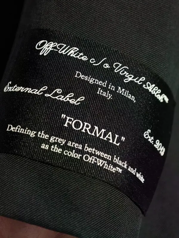 Off-White Wool Blazer - Black