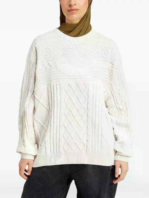 Adidas Cable-knit Pullover Sweater