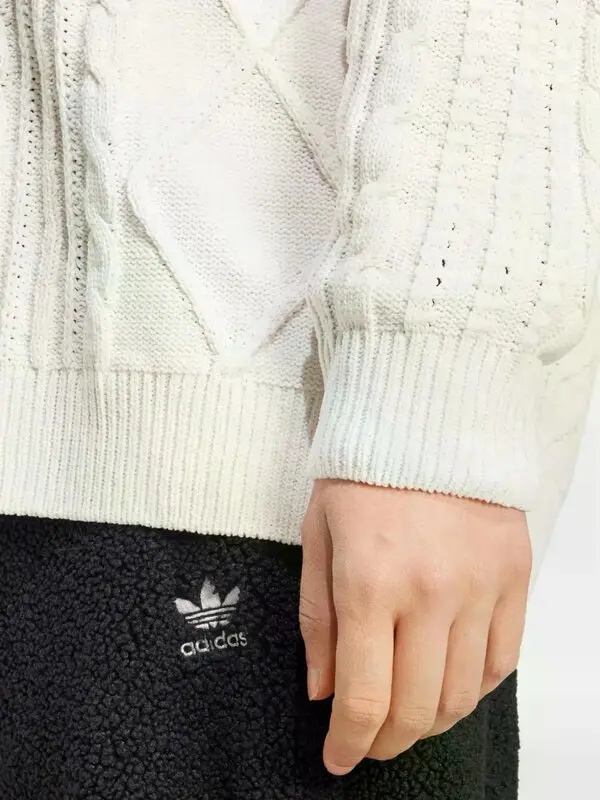 Adidas Cable-knit Pullover Sweater