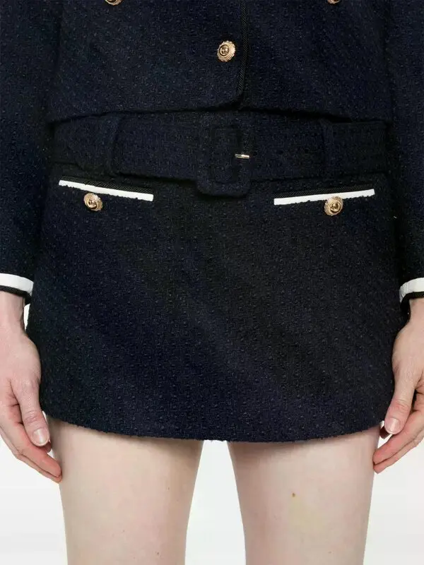 SELF-PORTRAIT Tweed Skorts - Blue