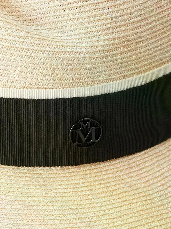MAISON MICHEL Virginie Straw Fedora Hat - Neutrals
