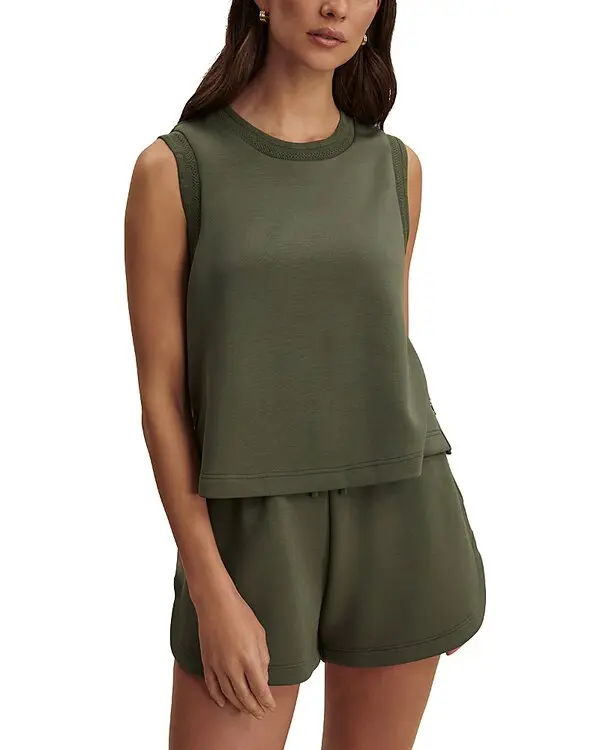 Varley Shea Cropped Tank Top - Thyme