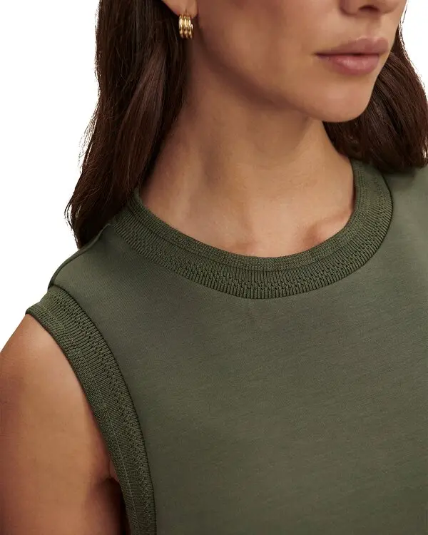 Varley Shea Cropped Tank Top - Thyme