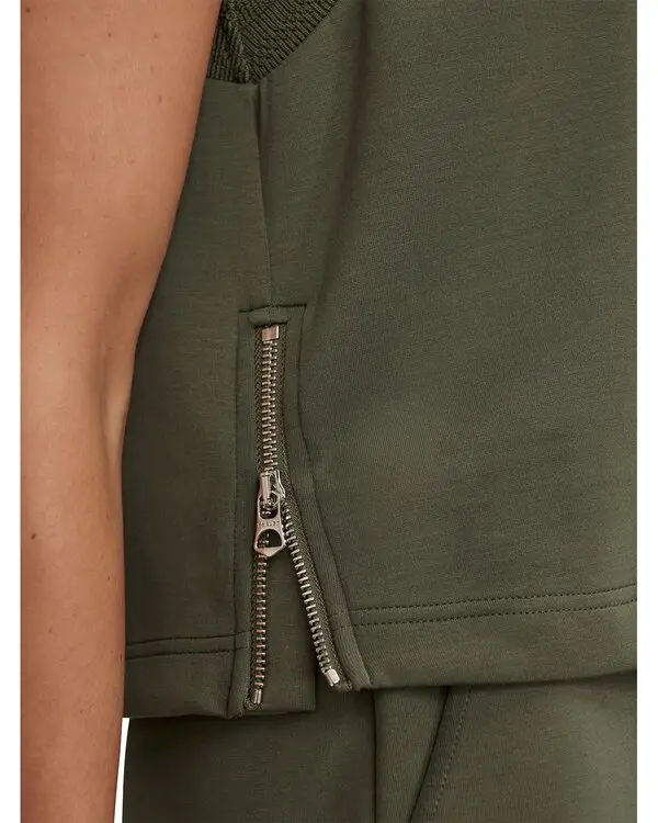 Varley Shea Cropped Tank Top - Thyme