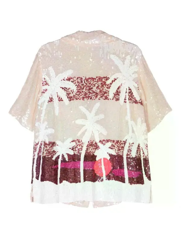 P.a.r.o.s.h Palms Sequined Shirt