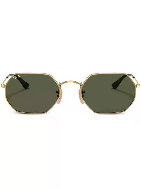 Ray-ban Geometric Frame Sunglasses - Gold