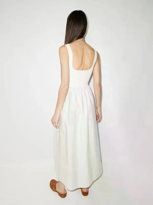 Matteau Square-neck Maxi Dress - Neutrals