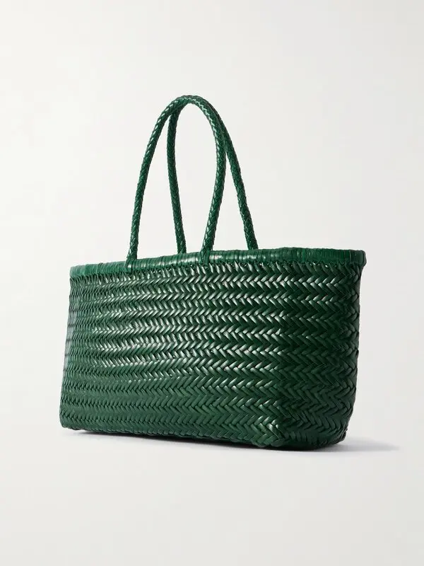 Dragon Diffusion Bamboo Triple Jump Big Woven Leather Tote