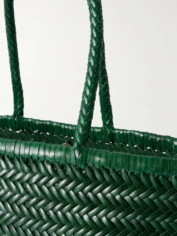 Dragon Diffusion Bamboo Triple Jump Big Woven Leather Tote