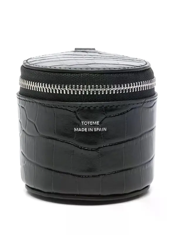 TOTEME Crocodile-embossed Jewelry Box - Black
