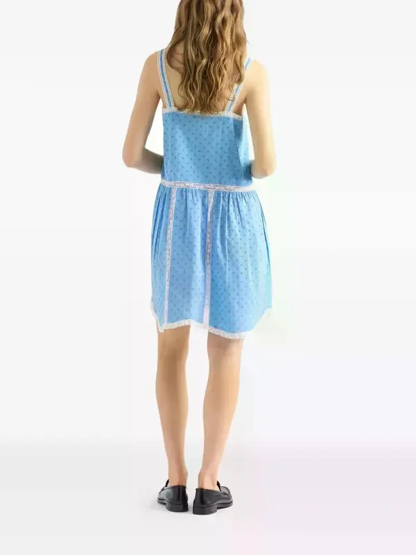 Prada Logo-embroidered Mini Dress