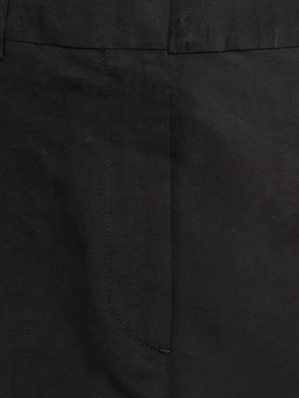 TOTEME Tailored Wide-leg Shorts - Black
