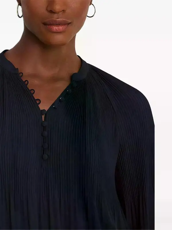 Ralph Lauren Pleated Georgette Blouse