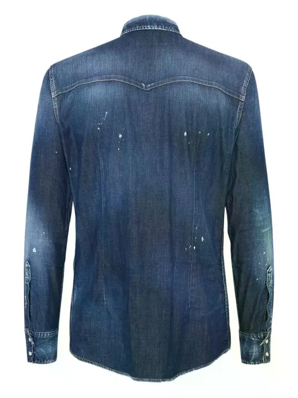 Dsquared2 Western-style Denim Shirt - Blue