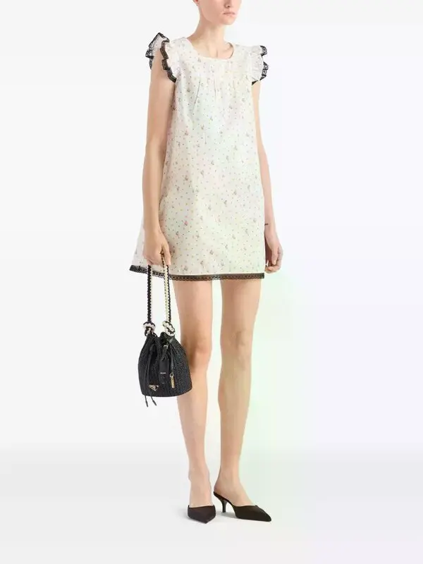Prada Floral-print Mini Dress